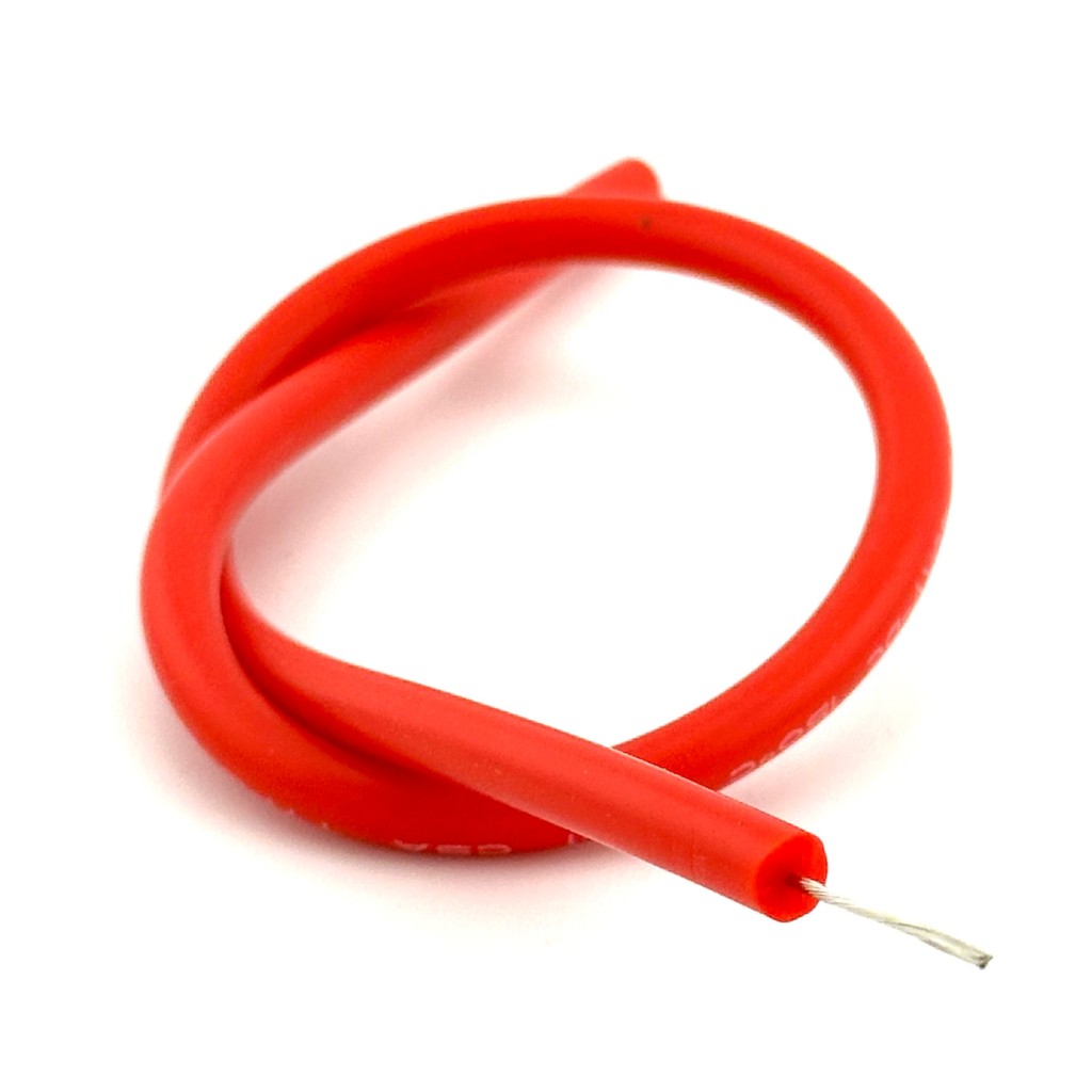 High Voltage Silicone Cable (40kV DC) - 22 AWG, Flexible, 150°C Rated ...